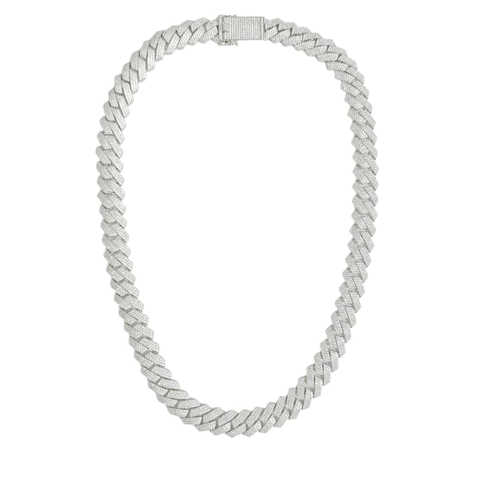 Encrusted Grand Cuban Chain - 13mm – Lilies and Crown